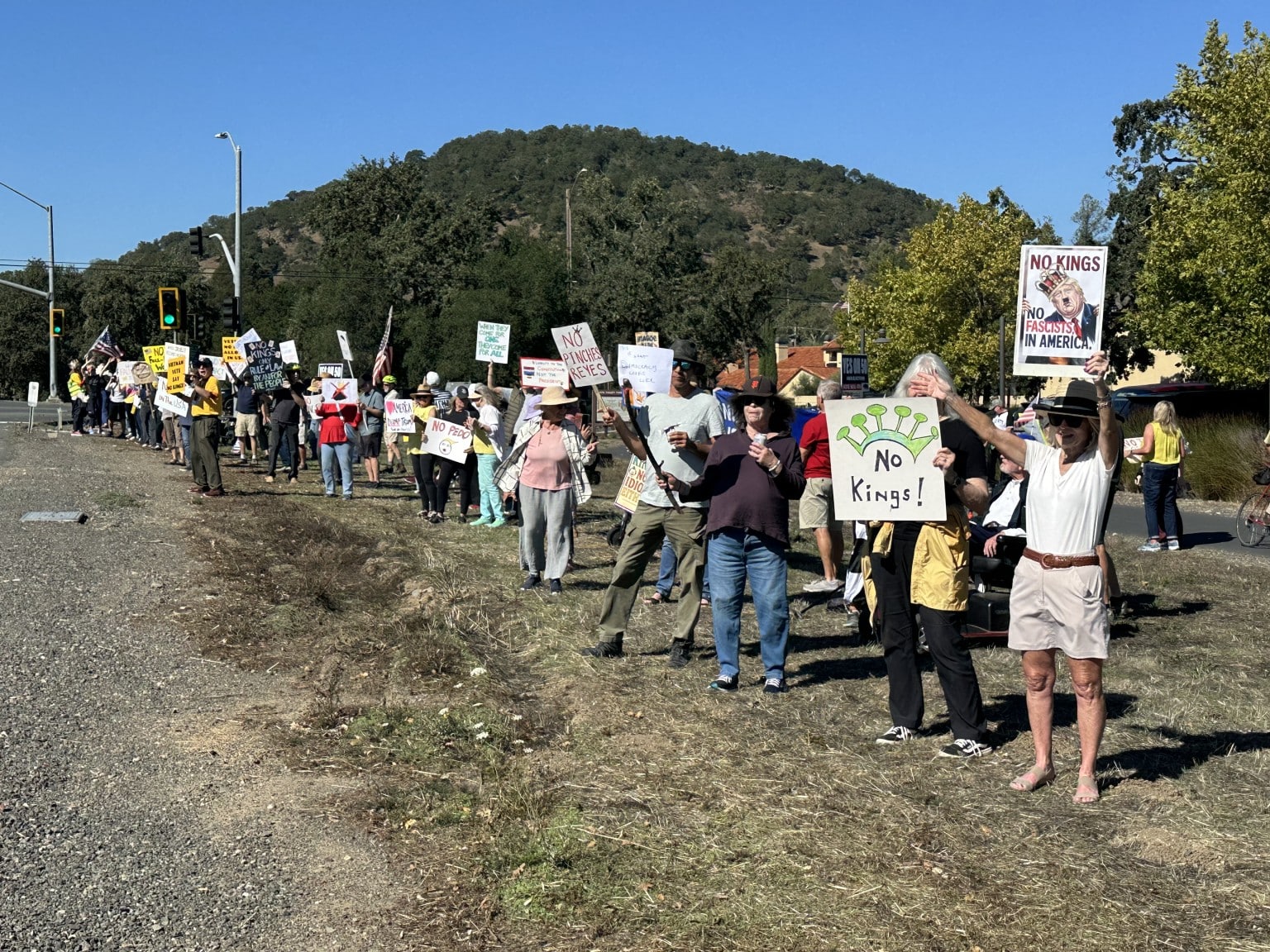 No Kings 2 electrifies Highway 29, Thousands protest across Napa County ...