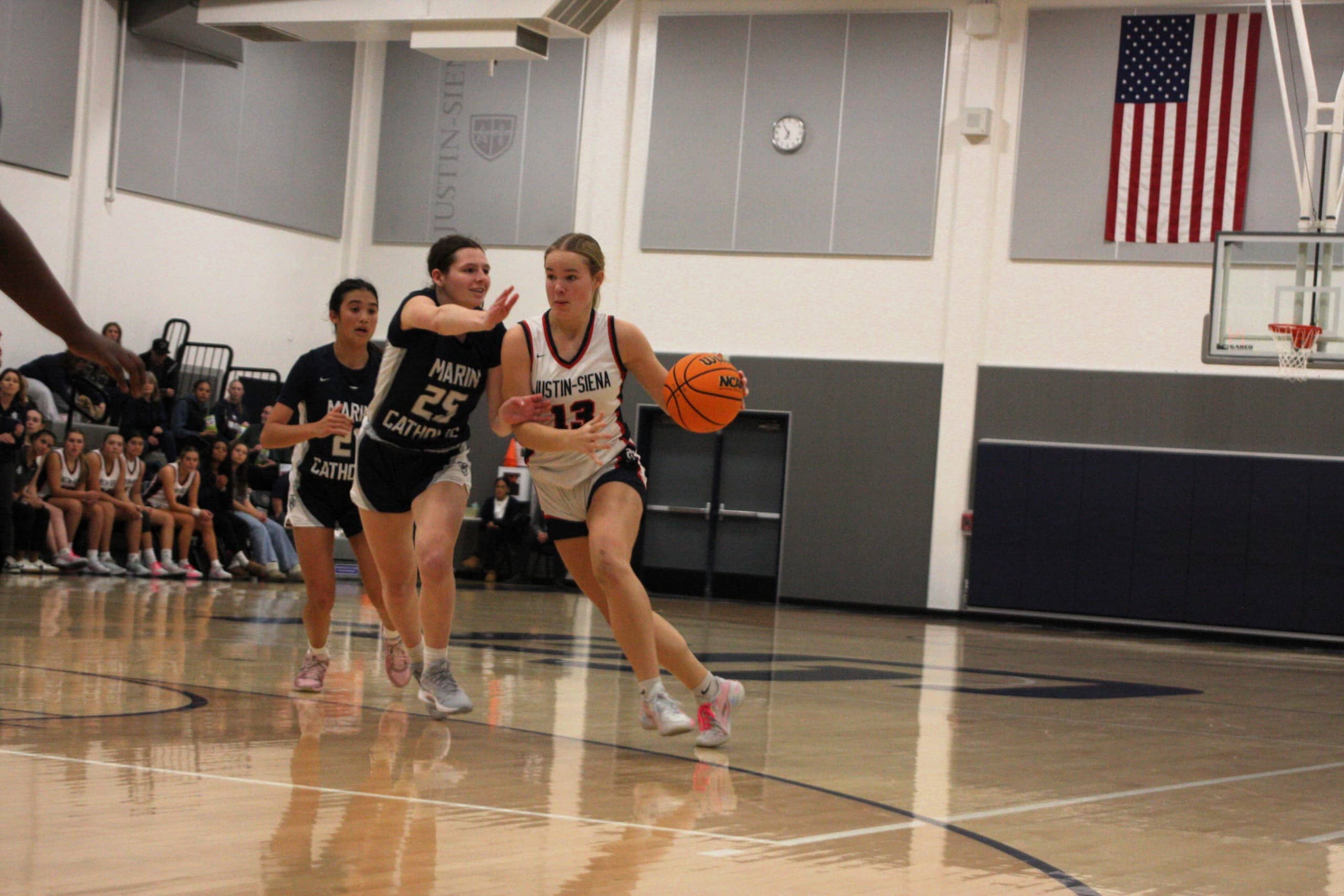 Braves show early grit as Justin-Siena Girls Basketball grinds out ...